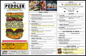 Menu – The Peddler